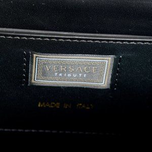 Versace | Bags | Versace Tribute Python Leather Shoulder Handbag | Poshmark